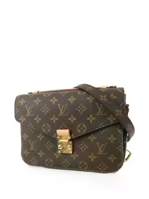 LOUIS VUITTON Monogram Pochette Metis Bag - Brown