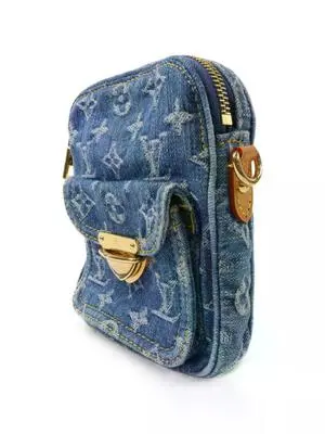 LOUIS VUITTON Monogram Denim Fairfax Mini Bag - Blue