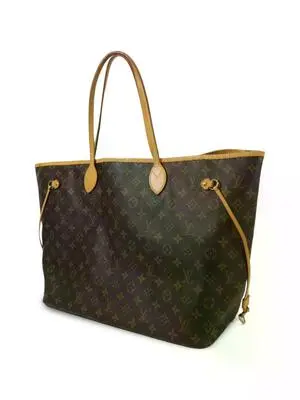 LOUIS VUITTON Gm Neverfull Monogram Tote Bag - Brown