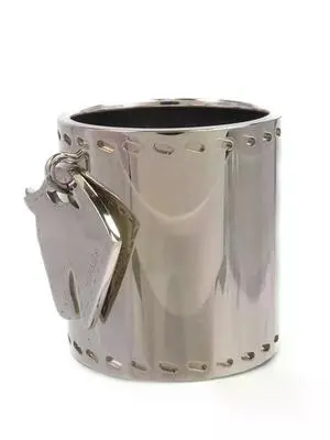 Hermès Tone Stainless Steel Horse Charm Scarf Ring - Silver