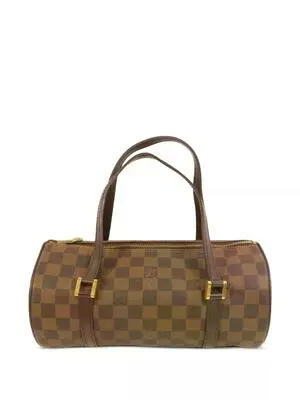 LOUIS VUITTON Damier Ebene Papillon Pm Handbag - Brown