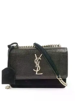 Saint Laurent Sunset Chain Shoulder Bag - Black