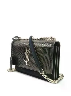 Saint Laurent Sunset Chain Shoulder Bag - Black