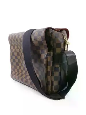 LOUIS VUITTON Damier Ebene Naviglio Shoulder Bag - Brown