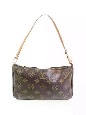 LOUIS VUITTON Monogram Pochette Shoulder Bag - Brown