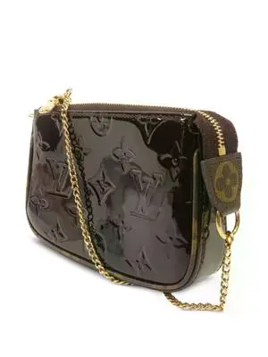 LOUIS VUITTON Mini Pochette Accessoires Shoulder Bag - Red