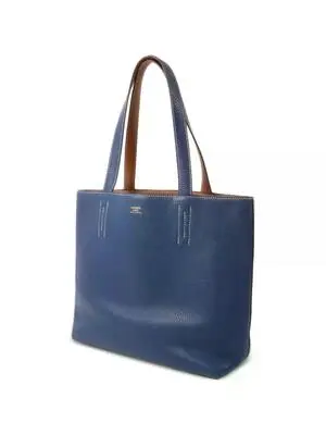 Hermès 2019 Double Sens 28 Leather Tote Bag - Blue