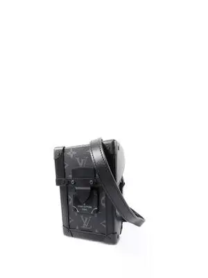 LOUIS VUITTON Monogram Eclipse Vertical Trunk Shoulder Bag - Black