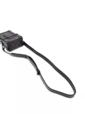 LOUIS VUITTON Monogram Eclipse Vertical Trunk Shoulder Bag - Black