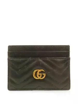 Gucci Gg Marmont Card Holder - Black