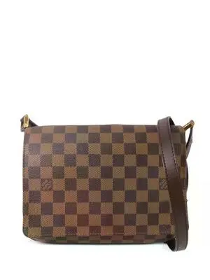 LOUIS VUITTON Damier Musette Tango Cross Body Bag - Brown