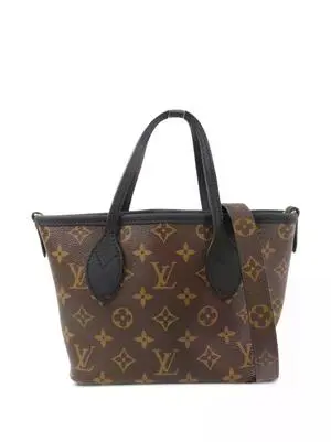 LOUIS VUITTON Neverfull Monogram Tote Bag - Brown