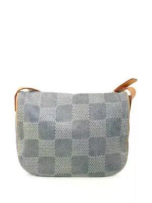 LOUIS VUITTON 2024 Mm Montsouris Damier Denim Messenger Bag - Blue