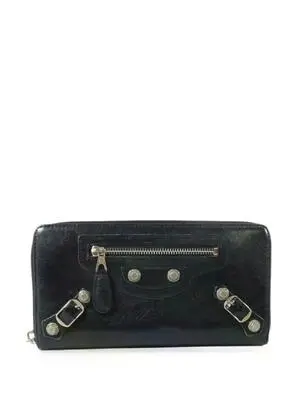 Balenciaga Stud-detail Zip-around Wallet