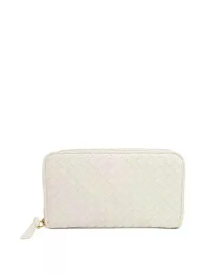 Bottega Veneta Intrecciato Zip-around Wallet - Neutrals