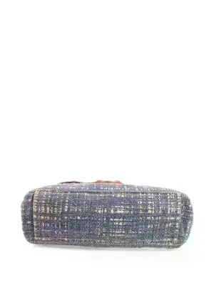 Prada Tweed Chain-link Shoulder Bag