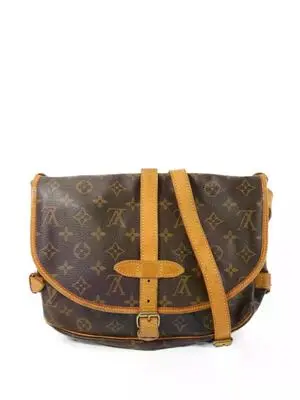 LOUIS VUITTON Monogram Canvas Saumur 30 Shoulder Bag - Brown