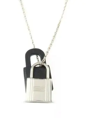 Hermès O'kelly Dual Padlock Necklace - Silver