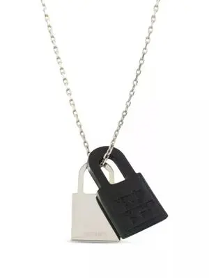 Hermès O'kelly Dual Padlock Necklace - Silver