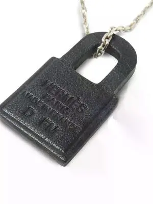 Hermès O'kelly Dual Padlock Necklace - Silver