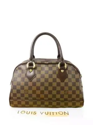 LOUIS VUITTON Duomo Damier Ebene Canvas Tote Bag - Brown