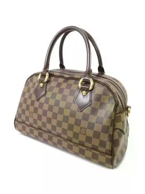 LOUIS VUITTON Duomo Damier Ebene Canvas Tote Bag - Brown