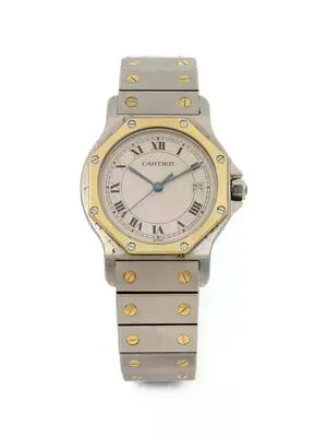 Cartier Santos Octagon 30mm Watch - Neutrals