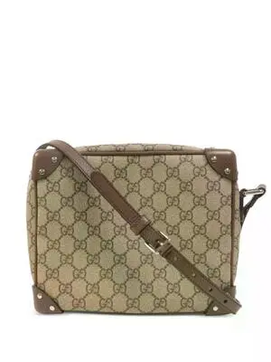 Gucci Gg Supreme Monogram Shoulder Bag - Neutrals