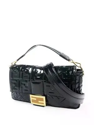 Fendi Large Baguette Leather Shoulder Bag
