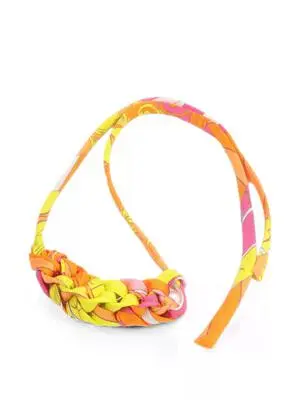 Hermès Braided Silk Bag Charm - Orange