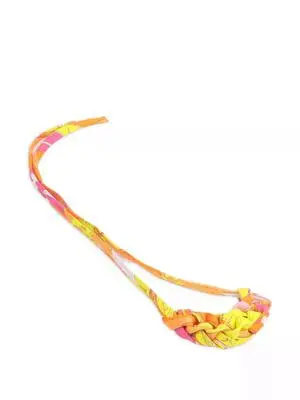 Hermès Braided Silk Bag Charm - Orange