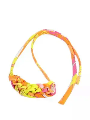 Hermès Braided Silk Bag Charm - Orange