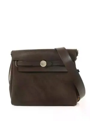 Hermès Mini Herbag Shoulder Bag - Brown