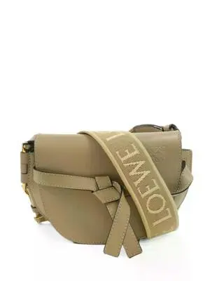 Loewe Mini Gate Knot-detail Shoulder Bag - Grey