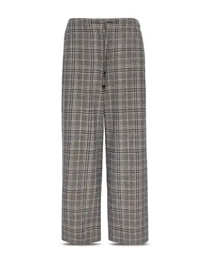 Max Mara Smmvischio Wool Check Pants
