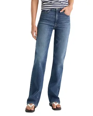 Good American Good True High Rise Straight Jeans - Indigo