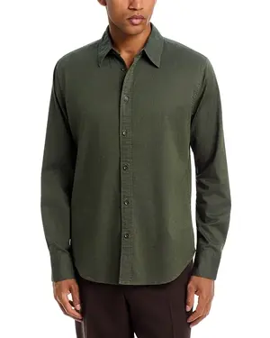 Rag & Bone Tomlin Dobby Shirt - Dark Green