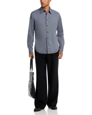 Rag & Bone Tomlin Dobby Shirt - Silver
