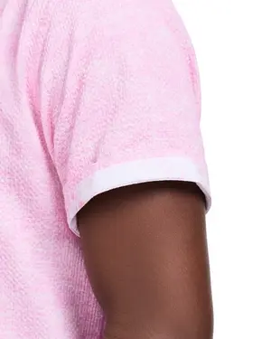 Robert Graham Reid Textured Short Sleeve Woven Shirt - Light Pink