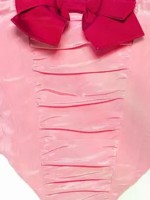 Moschino 2020 Bow-detail Ruffled Top