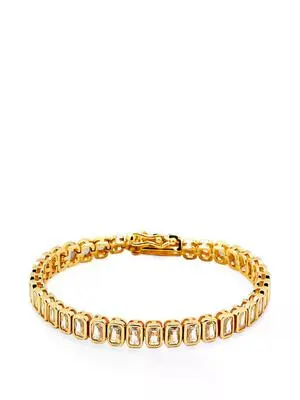 LADY D WORLD Eternal Glow Tennis Bracelet - Gold