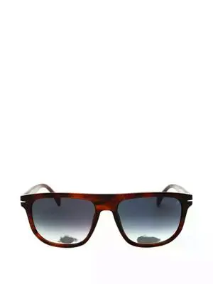 DB EYEWEAR BY DAVID BECKHAM Tortoiseshell-effect Square-frame Sunglasses - Brown