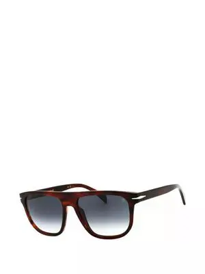 DB EYEWEAR BY DAVID BECKHAM Tortoiseshell-effect Square-frame Sunglasses