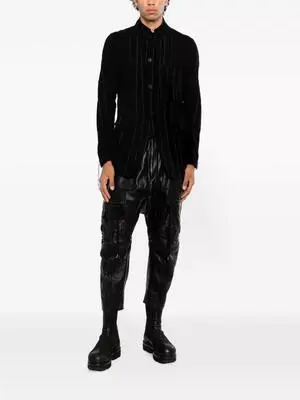 D HYGEN Leather Trousers - Black
