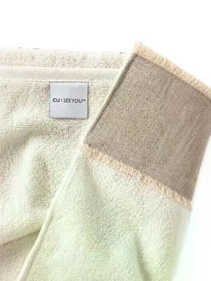 CU I SEEYOU Fringed-trim Bath Towel - Neutrals