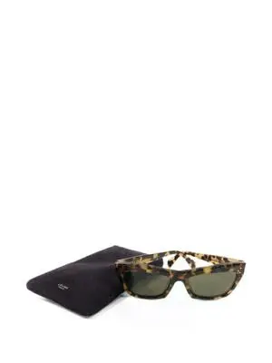 Celine Tortoiseshell-effect Cat-eye Sunglasses