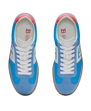 Balmain Swan Trainers In Leather, Suede And Nylon