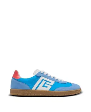 Balmain Swan Trainers In Leather, Suede And Nylon