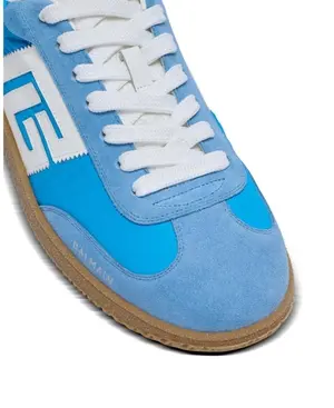 Balmain Swan Trainers In Leather, Suede And Nylon
