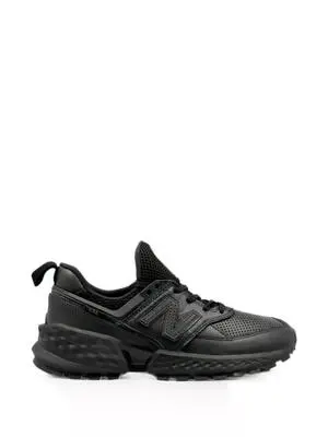 NEW BALANCE 574 Panelled-leather Sneakers - Black